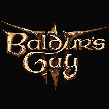 " Baldurs Gay" Sticker for Sale by FLOESTRIN | Redbubble