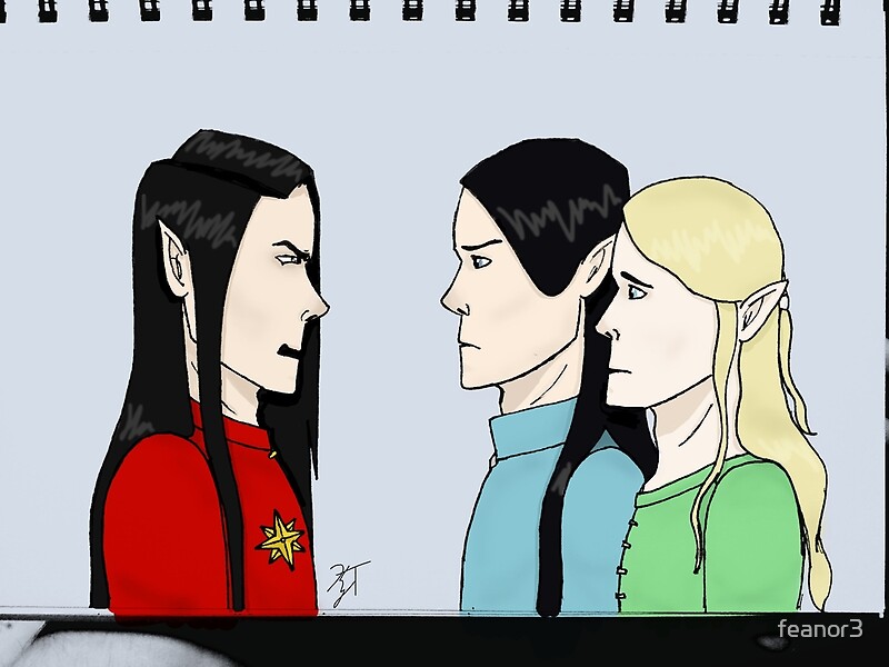 "Feanor, FIngolfin, Finarfin" by feanor3 | Redbubble