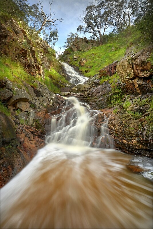 "Salisbury Falls, Warby Ranges" by Kevin McGennan | Redbubble