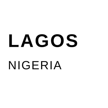 "Lagos, Nigeria" Sticker for Sale by ashrob1234 | Redbubble