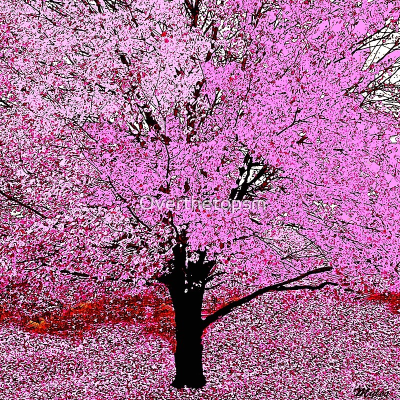 "Trees Are Pink Abstract" by Overthetopsm | Redbubble