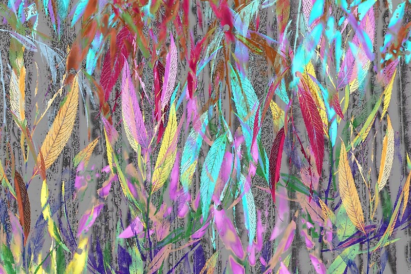 "Weeping Willow Leaf Pattern" by RobertWiddowson | Redbubble