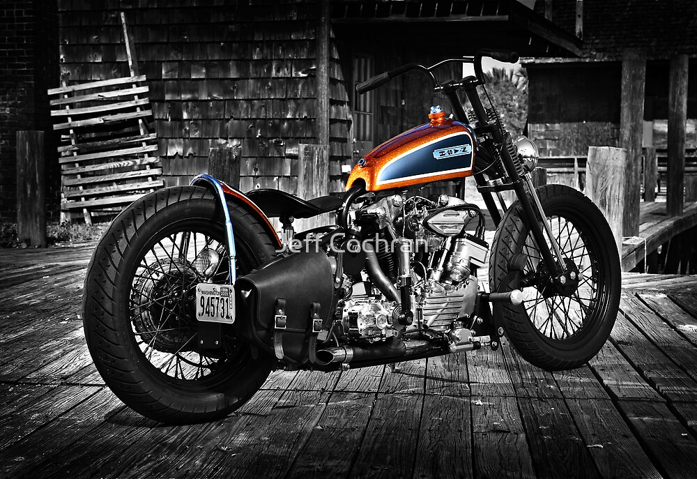 "Harley Davidson Knucklehead" by Jeff Cochran | Redbubble