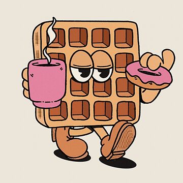"Waffle Type Morning" Poster for Sale by Bridgedoe | Redbubble