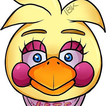 "Toy Chica Sticker" Sticker for Sale by InkyBlackKnight | Redbubble