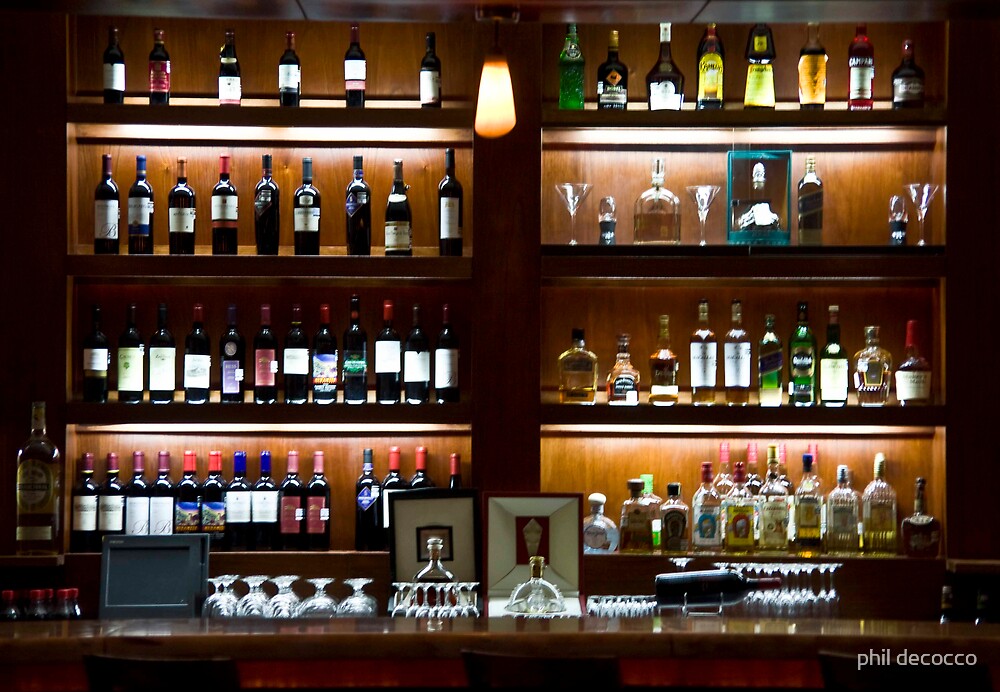 "Wine Bar" by phil decocco | Redbubble