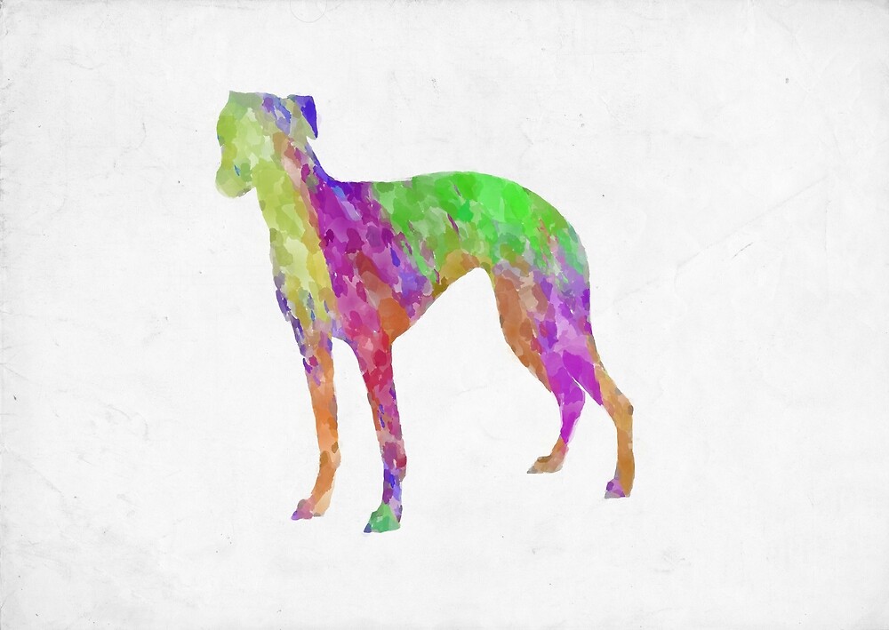 "Abstract Dog Watercolor VIII" by RickyBarnard | Redbubble