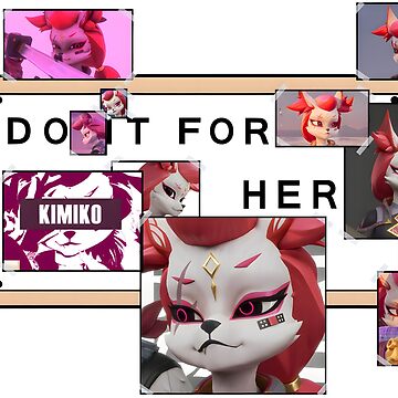 "Do It For Her (Kimiko Five-Tails)" Sticker for Sale by ThirstyThirst | Redbubble