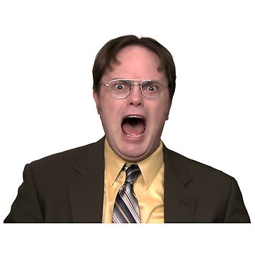 "Dwight Schrute Scream of The Office " Sticker for Sale by SHADOWNB69 ...