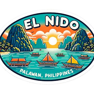 "El Nido Palawan Philippines" Sticker for Sale by LoveLabDesign | Redbubble