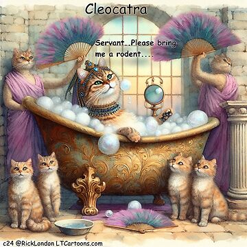 "CleoCatra: Cat Queen Of The Nile " Active T-Shirt for Sale by Rick ...