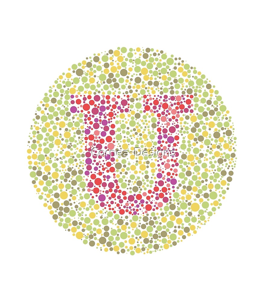 U” Eye Test Letter" by Cornea-Designs | Redbubble
