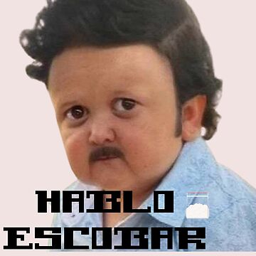"Hasbulla Transforms into Pablo Escobar: Hablo Escabor " Sticker for ...