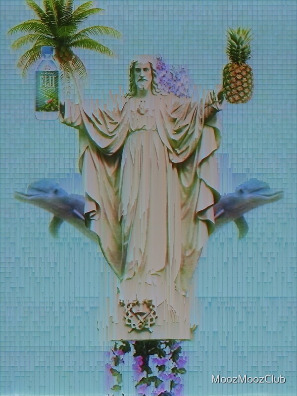 "Jesus (Vaporwave)" by MoozMoozClub | Redbubble