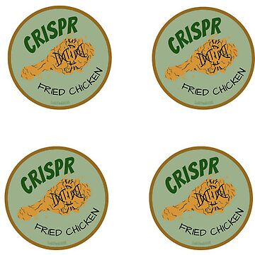 "CRISPR fried chicken sticker set" Sticker for Sale by LabTech985 ...