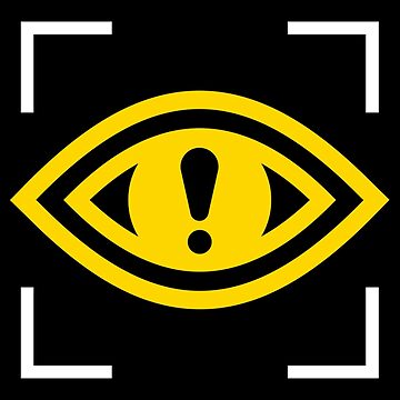 "Content warning logo eye" Sticker for Sale by Skeevy | Redbubble
