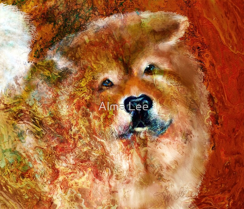 "Jollymon: aka More love than Fluff" by Alma Lee | Redbubble