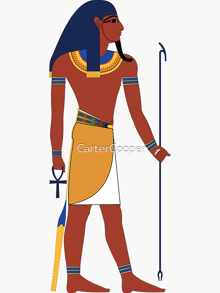 "Atum, Ancient Egyptian God of Creation" Sticker by CarterCooper ...