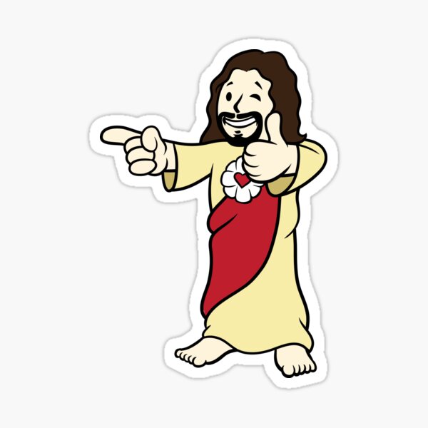 Buddy Christ Stickers | Redbubble