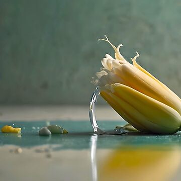 "Sunbeam Tulip Surrender, Wabi Sabi Japandi, " Sticker for Sale by ...