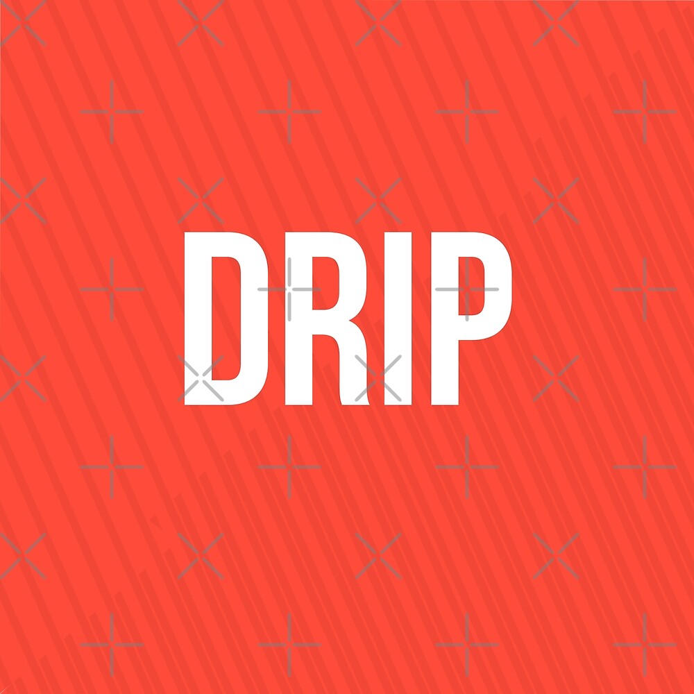 "Drip Red Design" by at85productions | Redbubble