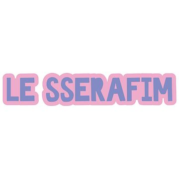 "Le Sserafim Pink and Purple Design" Sticker for Sale by KnotwoodThyme ...