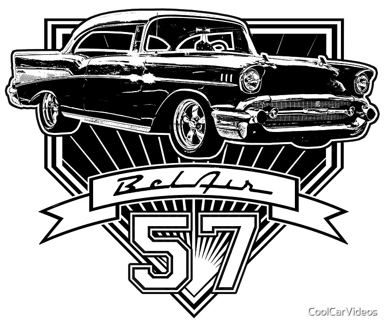 "57 Chevy Belair" by CoolCarVideos | Redbubble