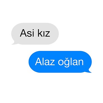 "Asi kız / Alaz oğlan – Yabani; AsLaz." Sticker for Sale by rawlex ...