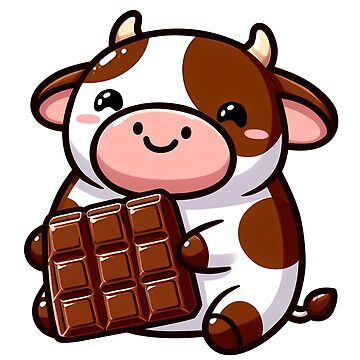 "Chocolate cow" Sticker for Sale by Delidream | Redbubble