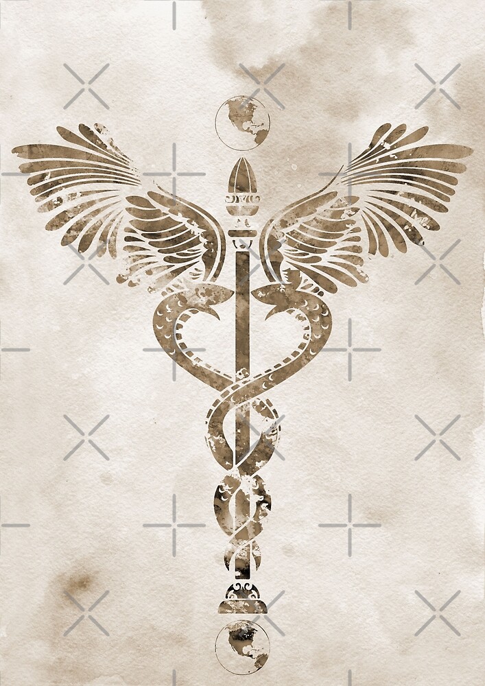 "Caduceus" by erzebetth | Redbubble
