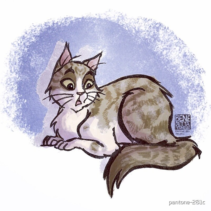 "Sorian/White Cat" by pantone-281c | Redbubble