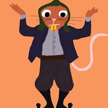 "Oompa Loompa rat " Sticker for Sale by Izzy Collison | Redbubble