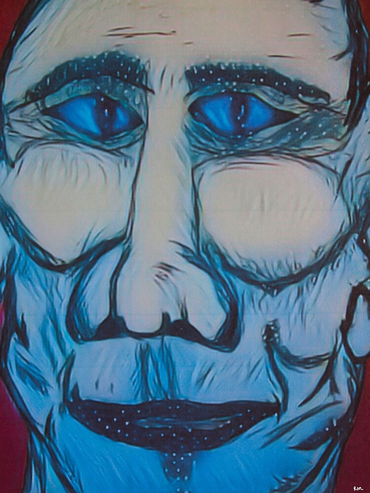 "BLUE MAN" by robertmargetts | Redbubble