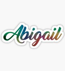 Abigail Name Art: Stickers | Redbubble