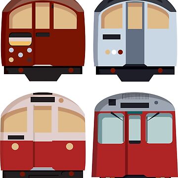 "Old Vintage London Tube Trains, Together, Stock Underground Train ...