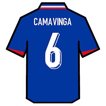 "Eduardo Camavinga Euro 2024 France Shirt Home" Sticker for Sale by ...