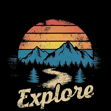 "Explore Outdoors" Sticker for Sale by MpTeddy | Redbubble