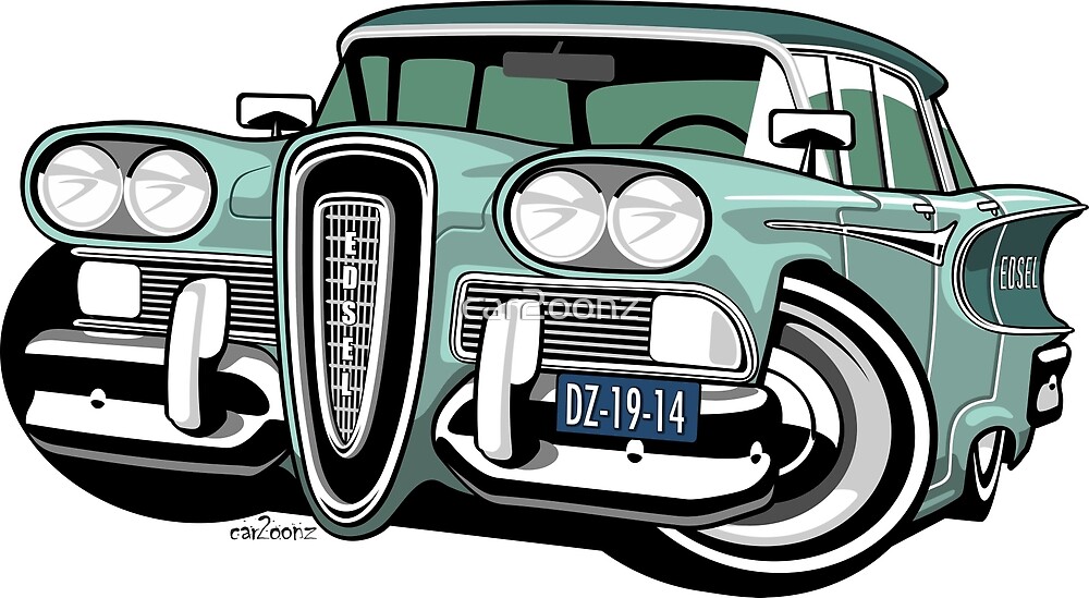 "Edsel 1958 for Marianne" by car2oonz | Redbubble