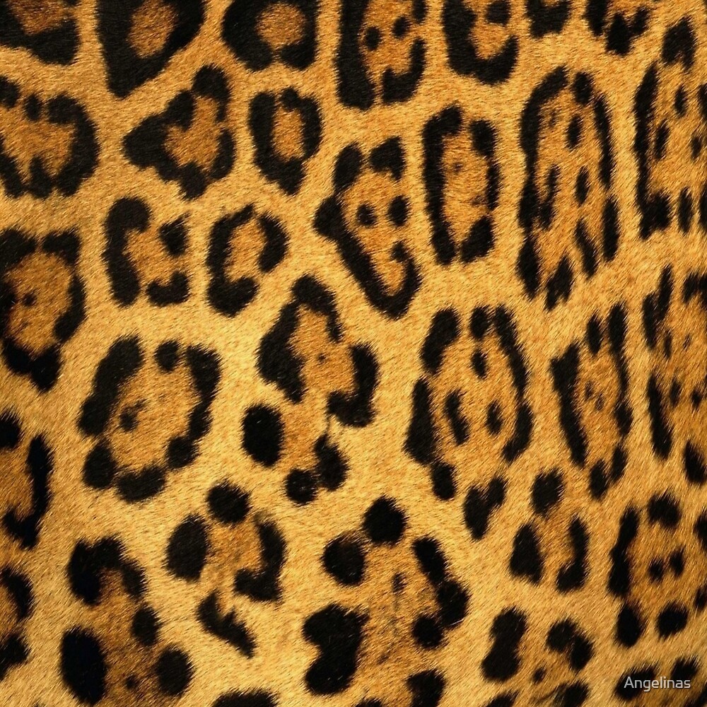 "Jaguar Print Animal Skin Fur Pattern" by Angelinas | Redbubble
