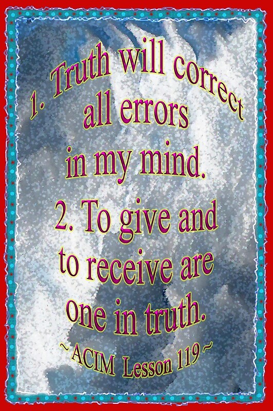 "ACIM Lesson 119 Review" by ACIM-LOVE | Redbubble