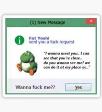 Fat Yoshi Stickers | Redbubble