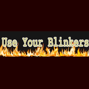 "use Your Blinkers Funny Duck Meme Cute Bumper " Sticker for Sale by ...