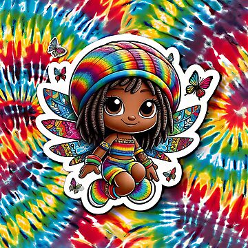 "Rasta Fairy, Cute Little Girl, Black Girl Cartoon, Reggae Rastafairyan ...