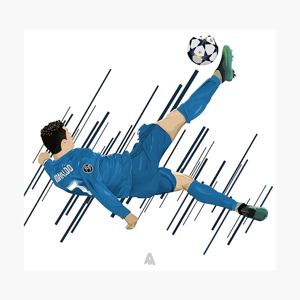 "Cristiano Ronaldo's Iconic Bicycle Kick" Photographic Print by ...