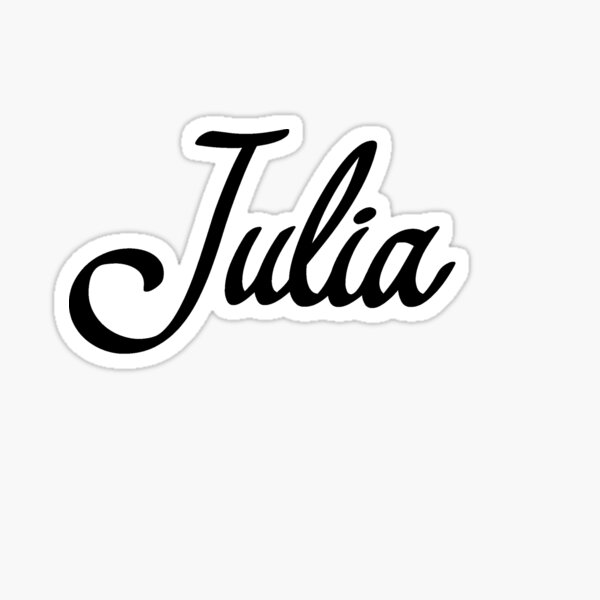 Julia Stickers | Redbubble