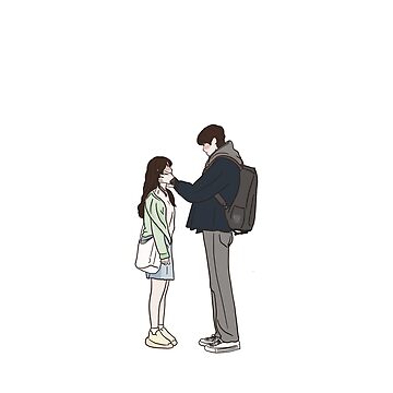 "Lovely Runner Sun Jae returned to Im sol Kdrama Fanart" Sticker for ...