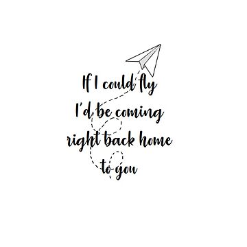 "If I Could Fly - One Direction" Sticker for Sale by pamplemousse9 ...