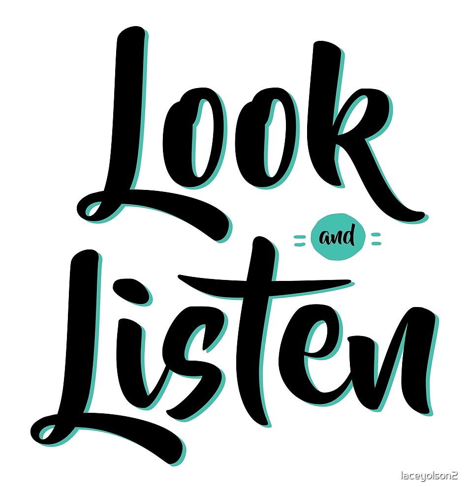 "Look and Listen - MFM" by laceyolson2 | Redbubble