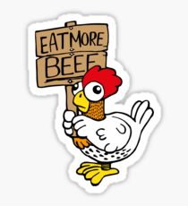 Eat More Chicken Stickers | Redbubble