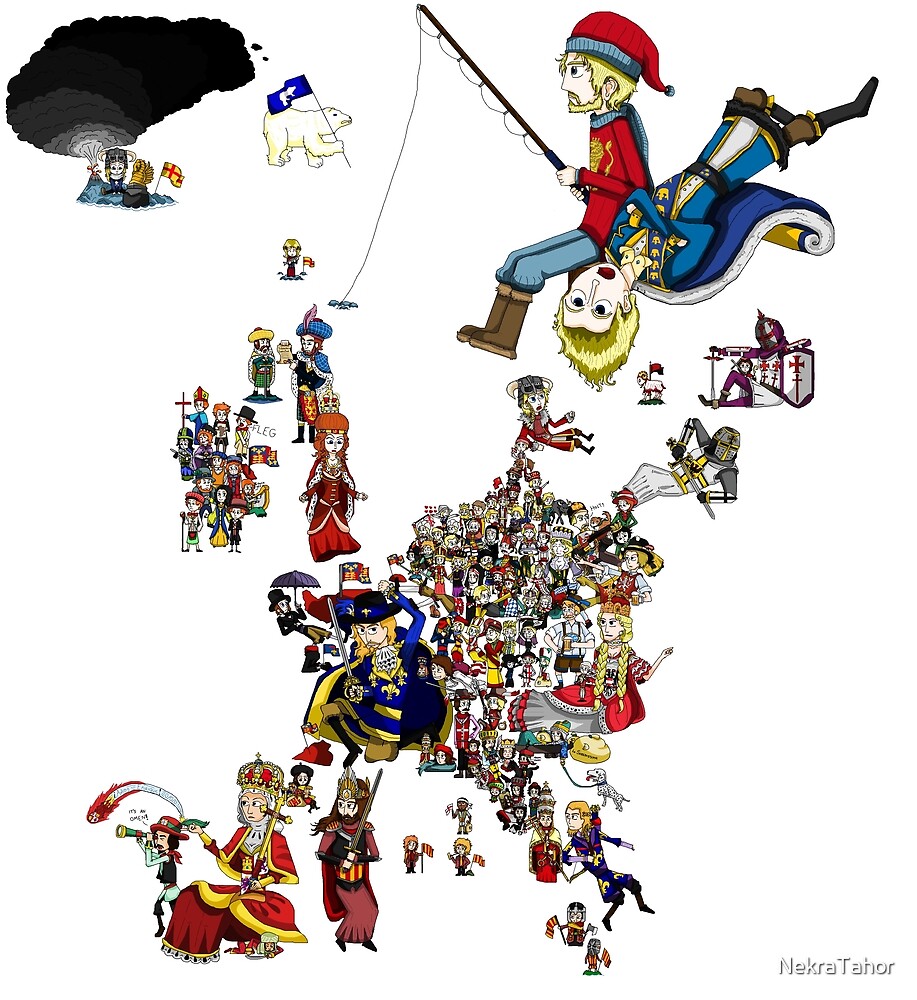 "Europa Universalis IV - National Personifications Map of Western ...